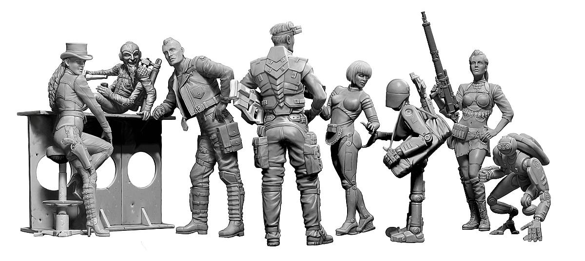 MasterBox „goes space“: At the Edge of the Universe Figuren in 1:24 ...