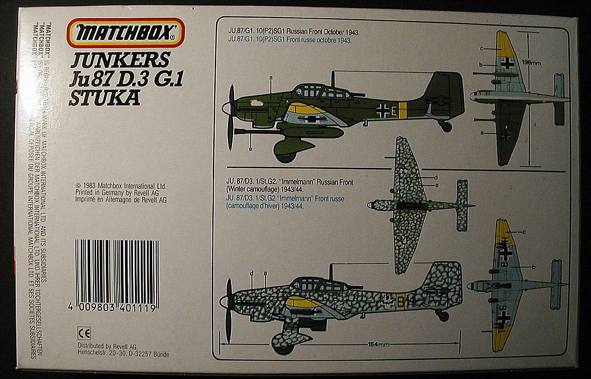 Kit-Archäologie: Ju 87 Stuka in 1:72 von Matchbox #PK 111