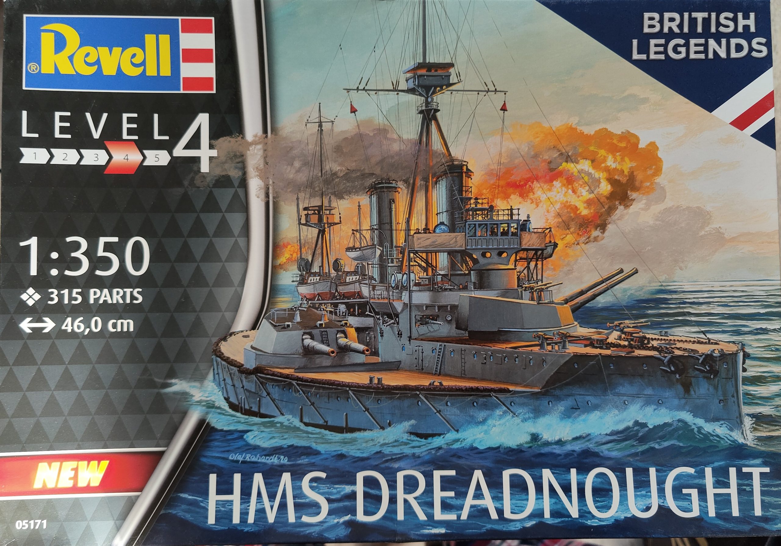HMS Dreadnaught in 1:350 von Revell | Modellbau für alle mit Spaß am Hobby