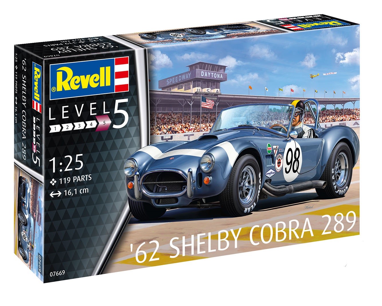 62 Shelby Cobra 289 in 1:25 von Revell #07669