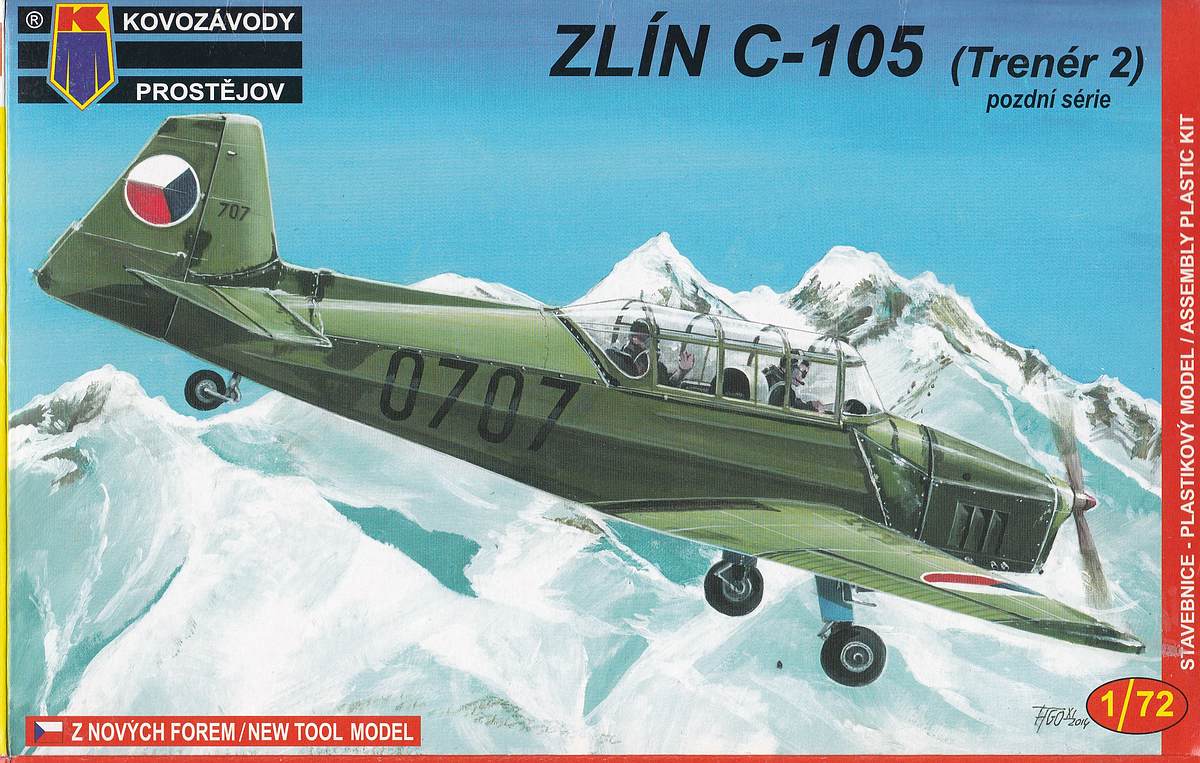 Zlin C-105 (Trenér 2) in 1:72 von KP Models #KPM 0022