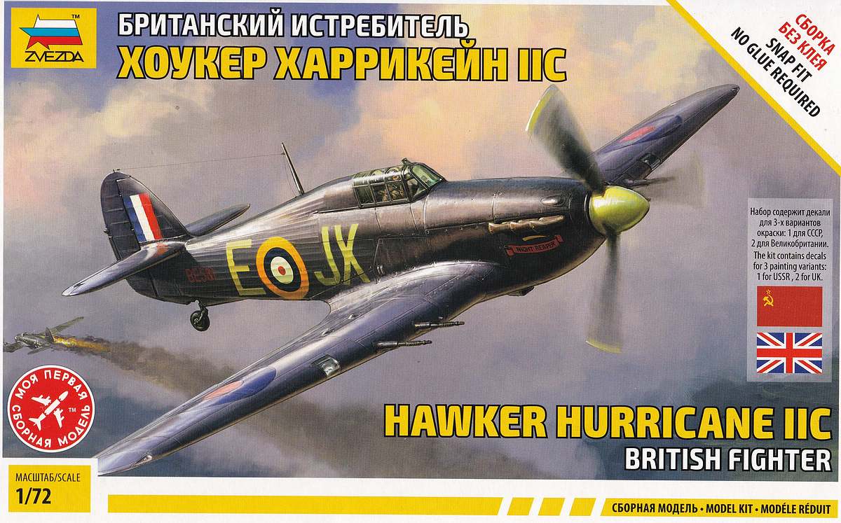 Hawker Hurricane Mk. II C in 1:72 von Zvezda #7322