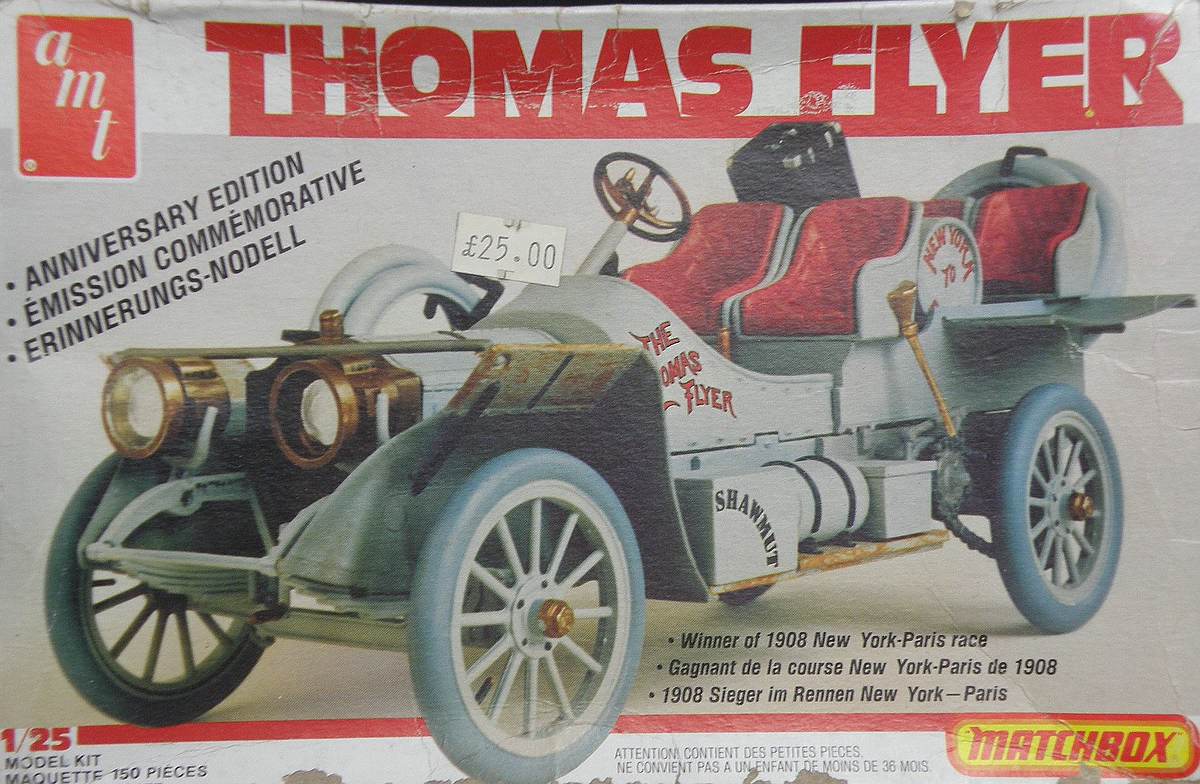 Kit-Archäologie: Thomas Flyer in 1:25 von AMT / Matchbox #PK-4101