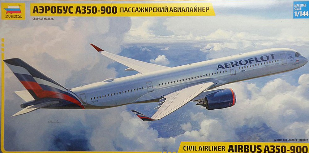Airbus A350-900 in 1:144 von Zvezda #7039
