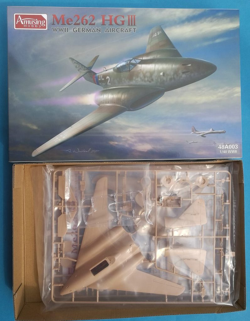 Messerschmitt Me 262 HG III in 1:48 von Amusing Hobby # 48A003