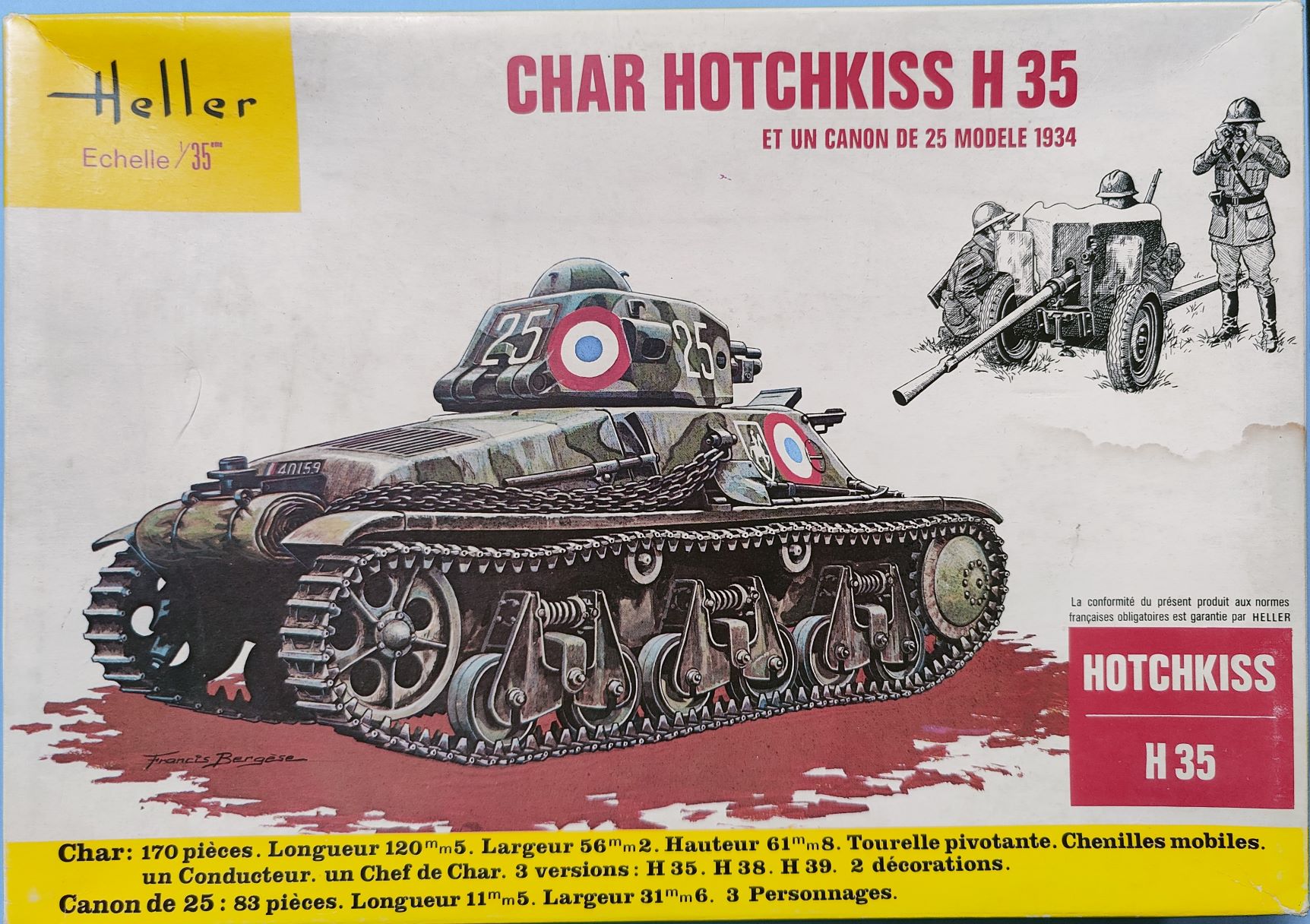 Kit-Archäologie: Hotchkiss H 35 in 1:35 von Heller # 794