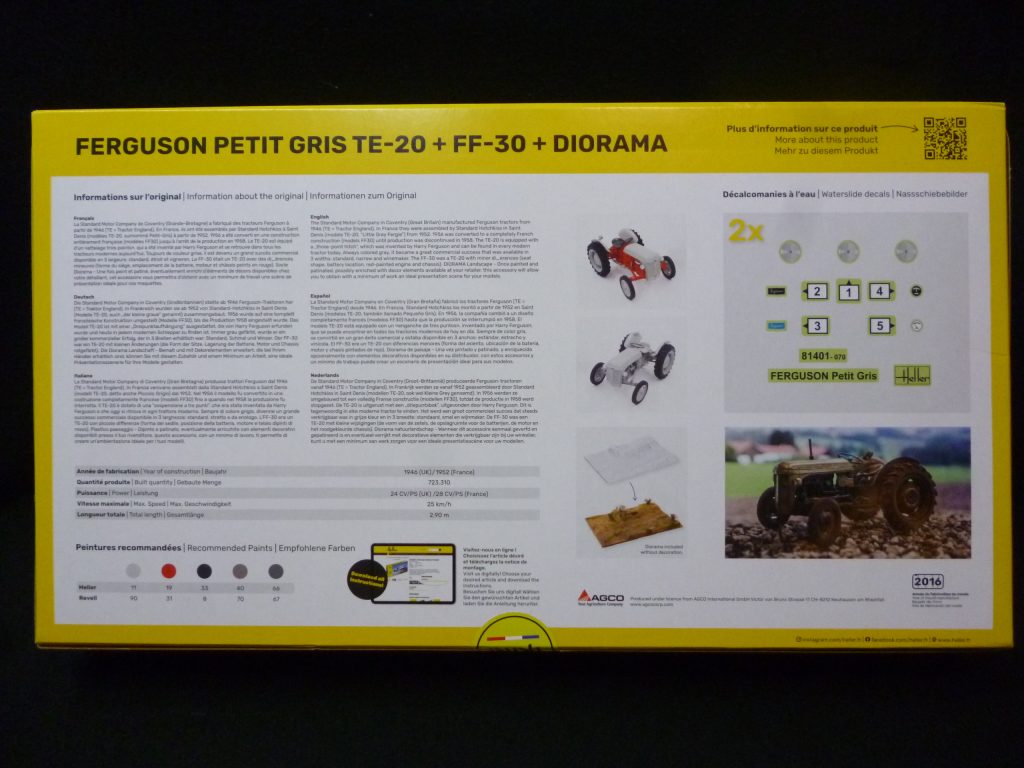 Ferguson Petit Gris plus Diorama in 1/24 von Heller #50326