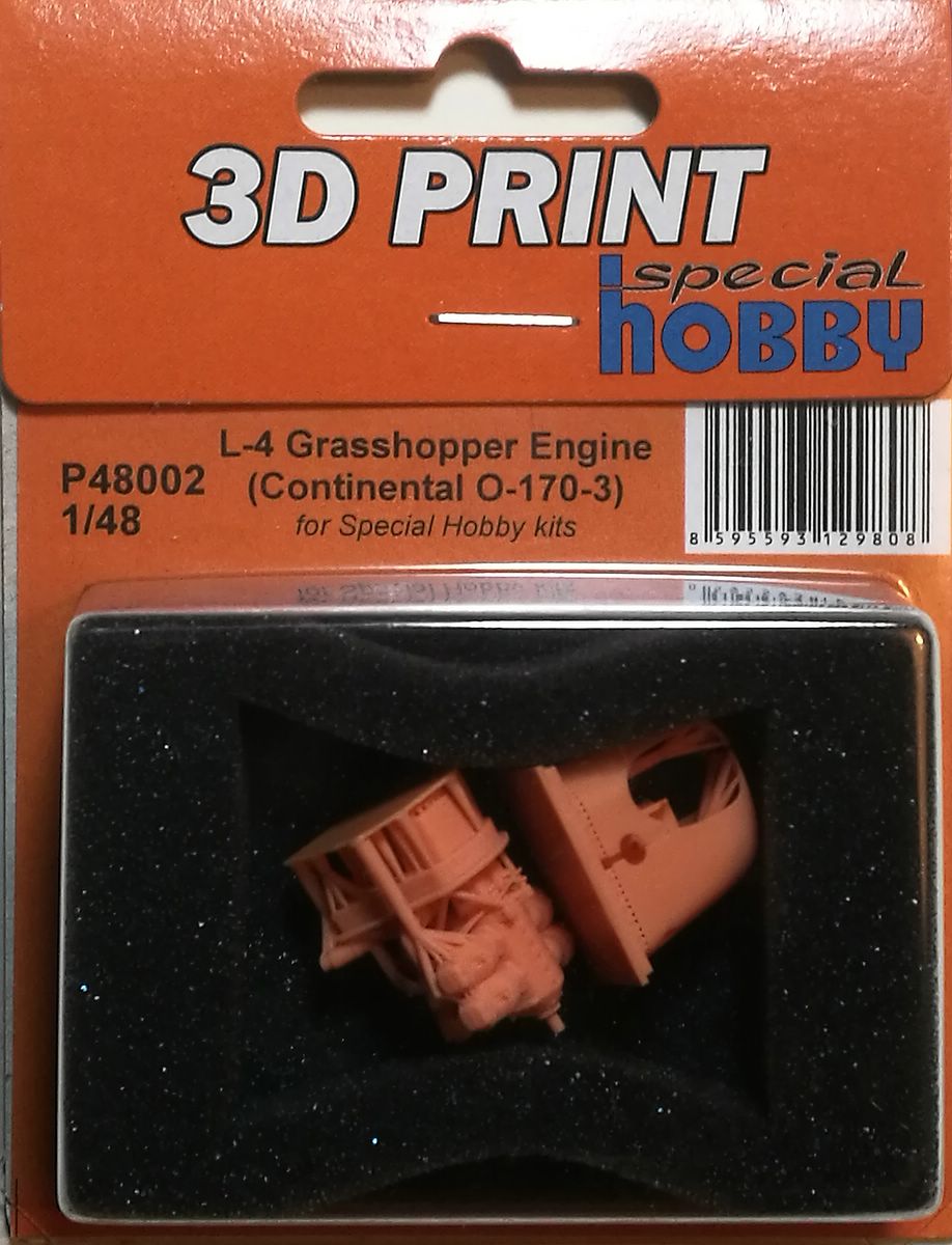 L-4 Grasshopper Engine in 1:48 von und für Special Hobby # P 48002