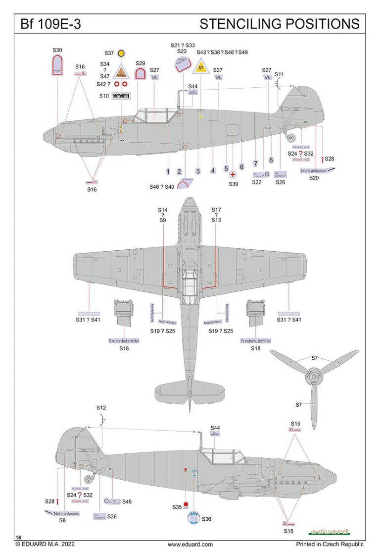 Messerschmitt Bf 109 E-3 in 1:72 von Eduard # 7032
