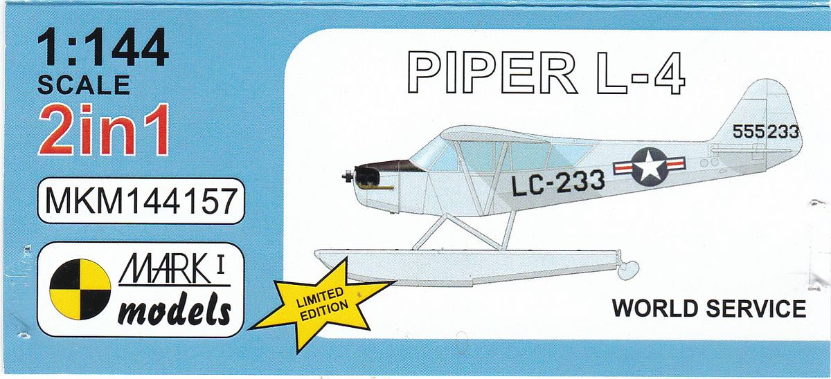Piper L-4 in worldwide service in 1:144 von Mark One Models # MKM 144157