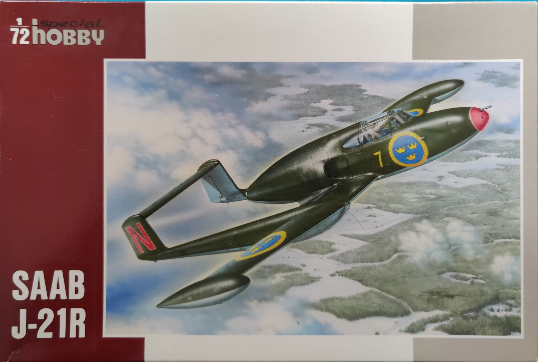 Saab J-21R in 1:72 von Special Hobby # SH 72