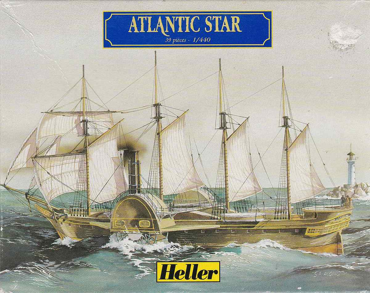 Kit-Archäologie: Atlantic Star in 1:440 von Heller # 79701