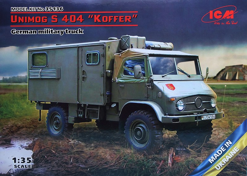 Unimog 404S mit Kofferaufbau in 1:35 von ICM # 35136