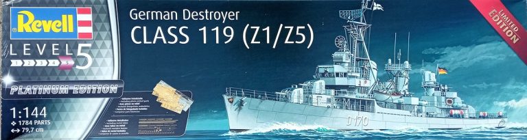 German Destroyer Class 119 (Z1/Z5) Platinum Edition in 1:144 von Revell ...