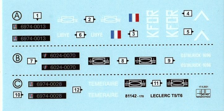 Kampfpanzer Leclerc T5/T6 in 1:35 von Heller # 81142