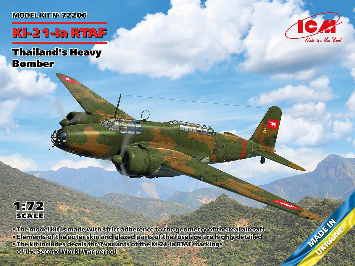 Ki-21-Ia Sally Royal Thai Air Force in 1:72 von ICM #72206