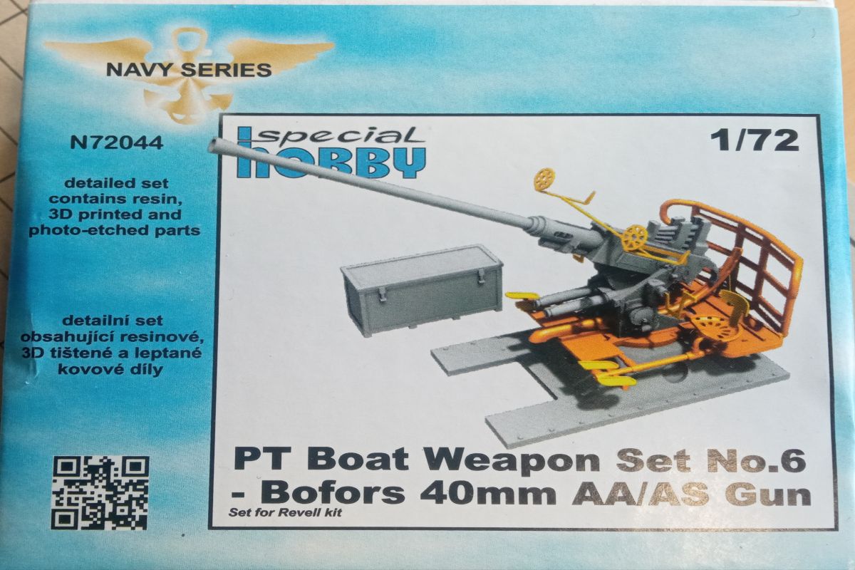 PT Boat Weapon Set 6 Bofors 40mm in 1:72 von Special Hobby #N72044
