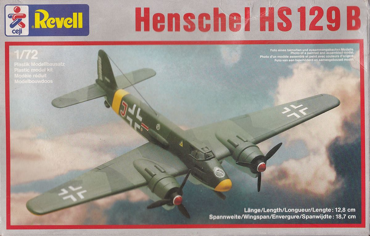 Kit-Archäologie: Henschel HS 129 B in 1:72 von Revell # 4169