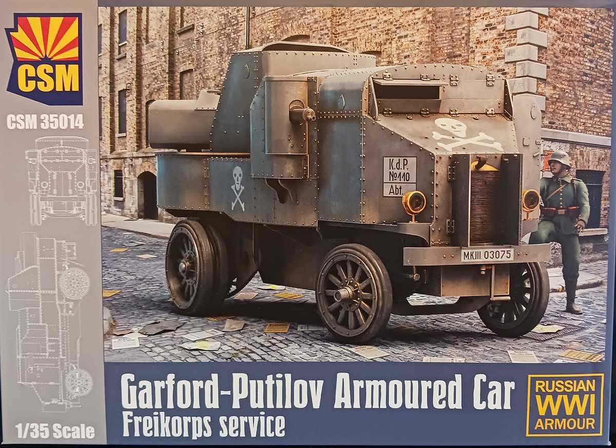 Garford-Putilov Panzerwagen Freikorps in 1:35 von Copperstate # 35014