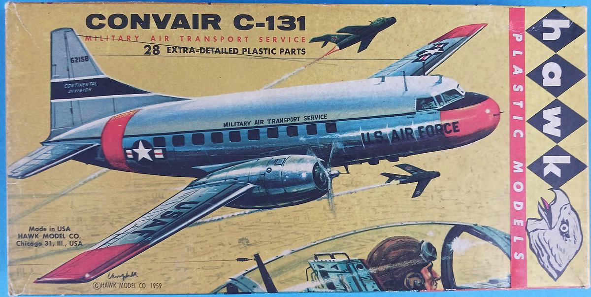 Kit-Archäologie: Convair C-131 in 1:126 von HAWK # 622-60