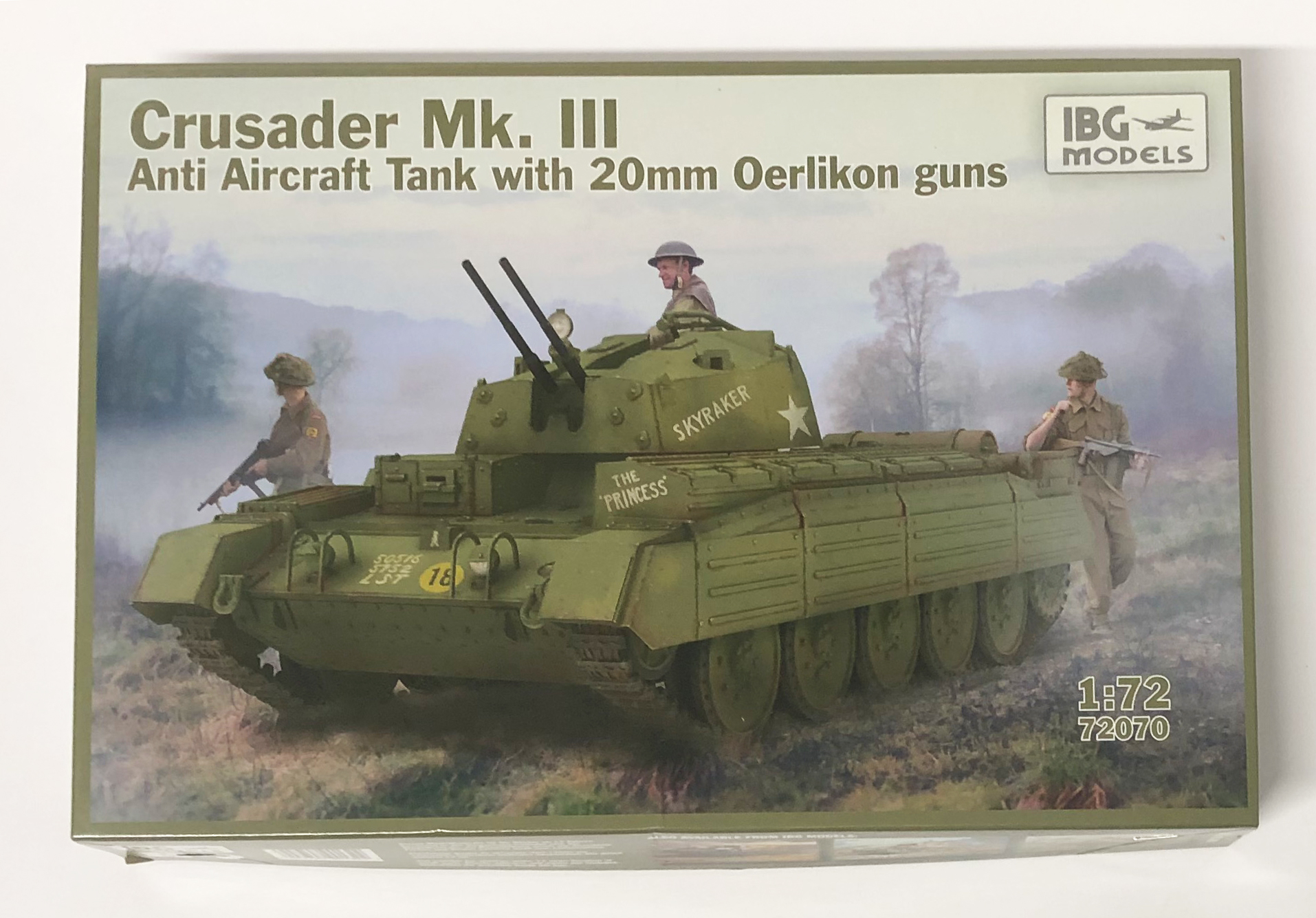 Crusader Anti Air Tank Mk. III with 20mm Oerlikon Guns in 1:72 von IBG ...