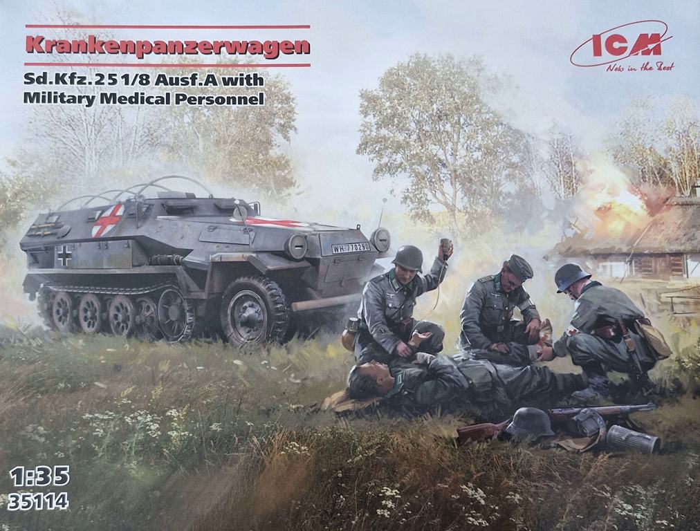 Krankenpanzerwagen - Sd.Kfz 251/8 Ausf. A in 1:35 von ICM # 35114