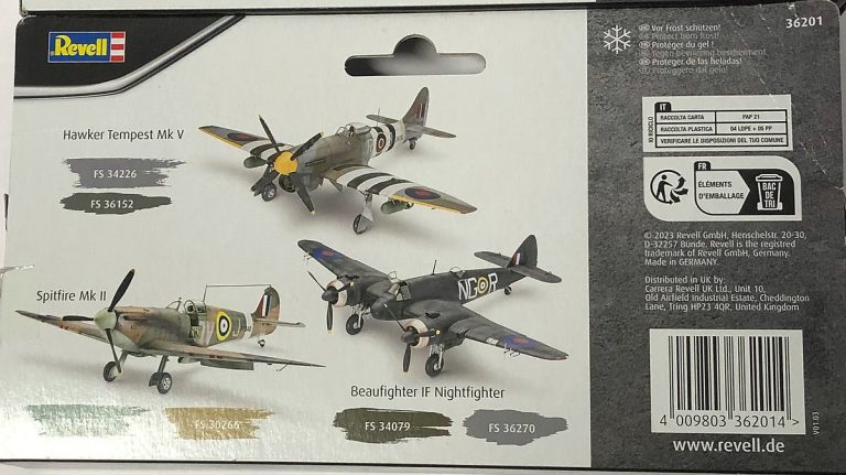 Revell Model Color Sets RAF WW II (36201) und Luftwaffe WW II (36200)