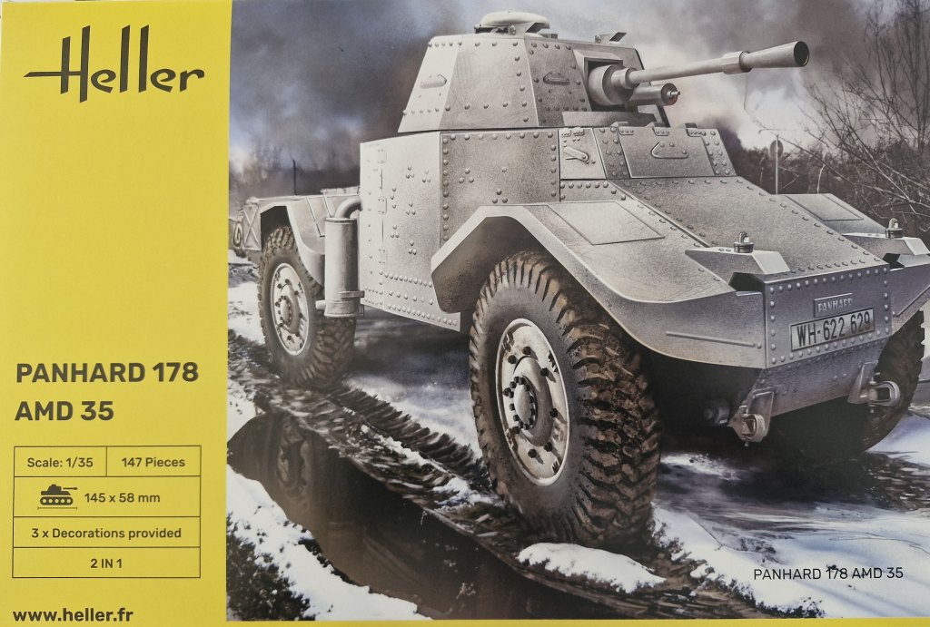 Panhard 178 AMD 35 in 1:35 von Heller # 30325