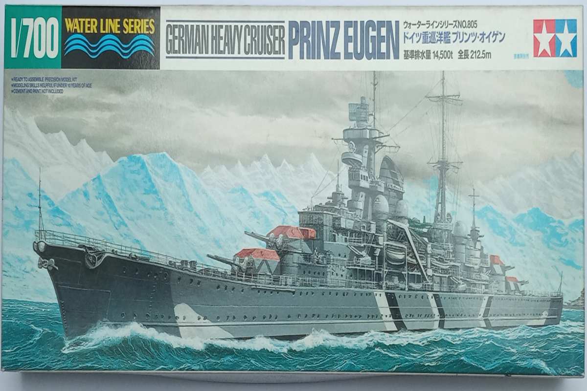 German Heavy Cruiser Prinz Eugen in 1:700 von Tamiya # 805