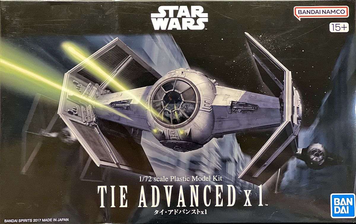 TIE Advanced X1 Fighter in 1:72 von Revell/Bandai # 01214
