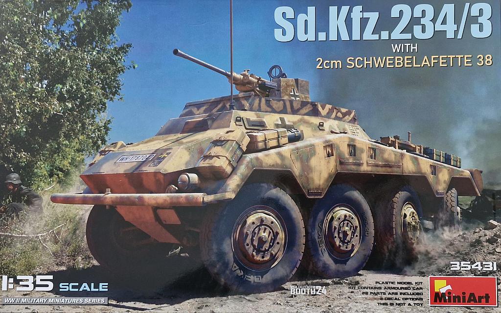 Sd.Kfz. 234/3 with 2cm Schwebelafette 38 in 1:35 von MiniArt #35431